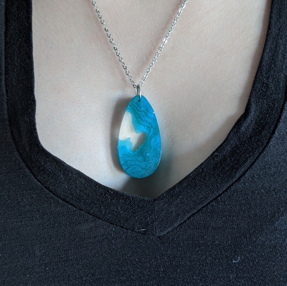 Badger Designs | Jewelry | Topographic 3d Water Map Chart Necklace ...